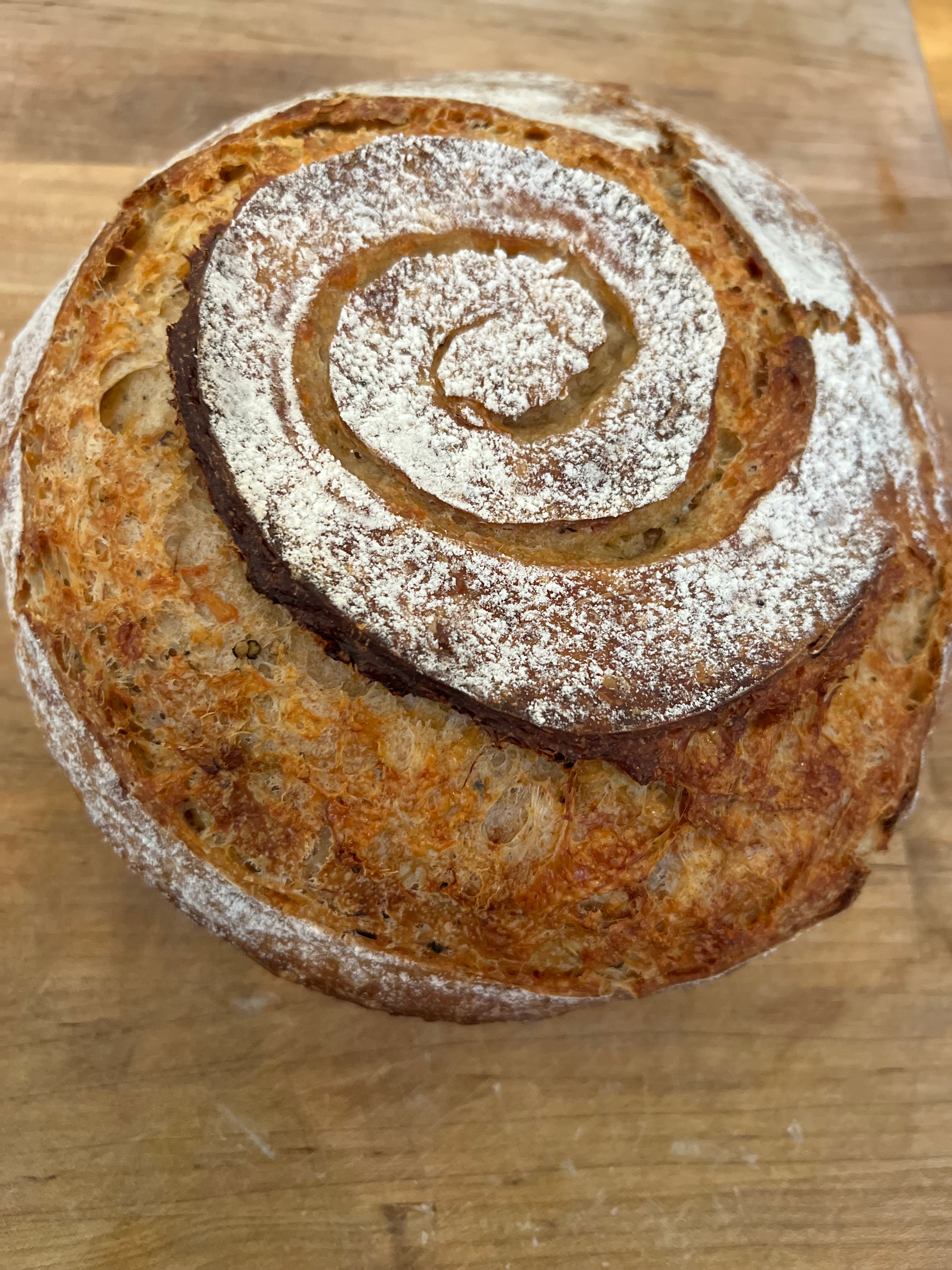 Roasted Garlic, Parmesan & Pepper Sourdough Loaf - Saturday PICKUP ...